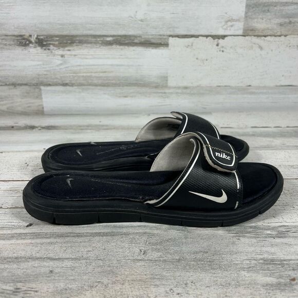 Nike | Shoes | Nike Womens Comfortfootbed Slides Memory Foam Flip Flop ...